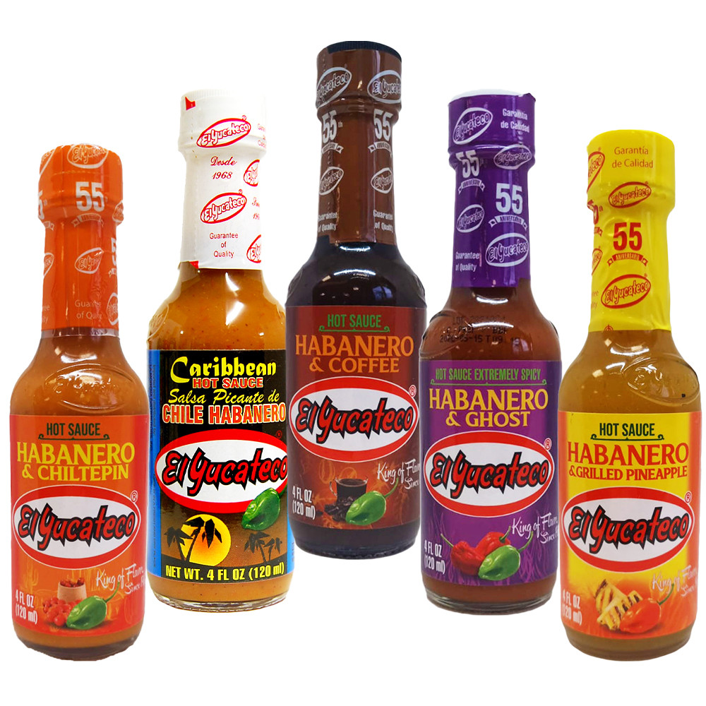 El Yucateco Hot Sauce Flavour Pack | Mexican Hot Sauce Collection, Exotic Spicy Sauce Flavours ...